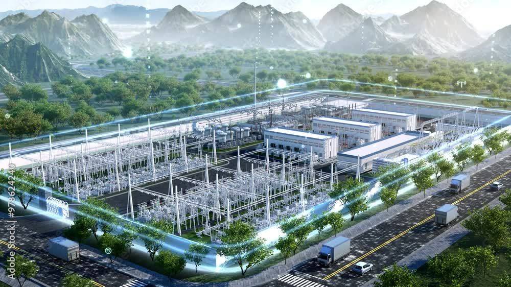 Backbone Power Grids Smart Power Energy High-voltage line Engineering ...