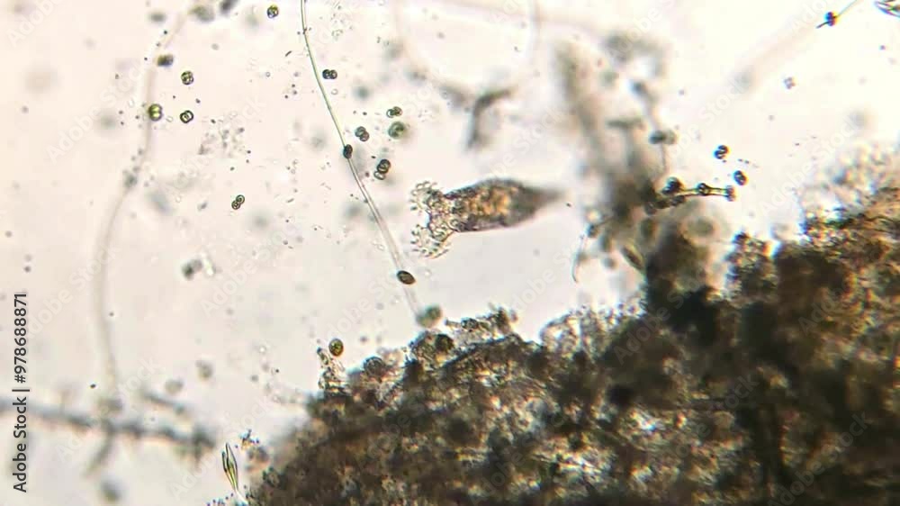 This microscopic showcases a rotifer a fascinating aquatic ...