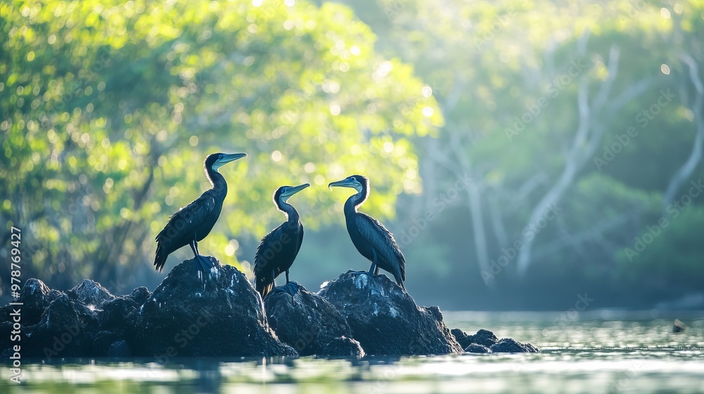 Photo The wild birds of the Wallacea Archipelago, a region known for ...