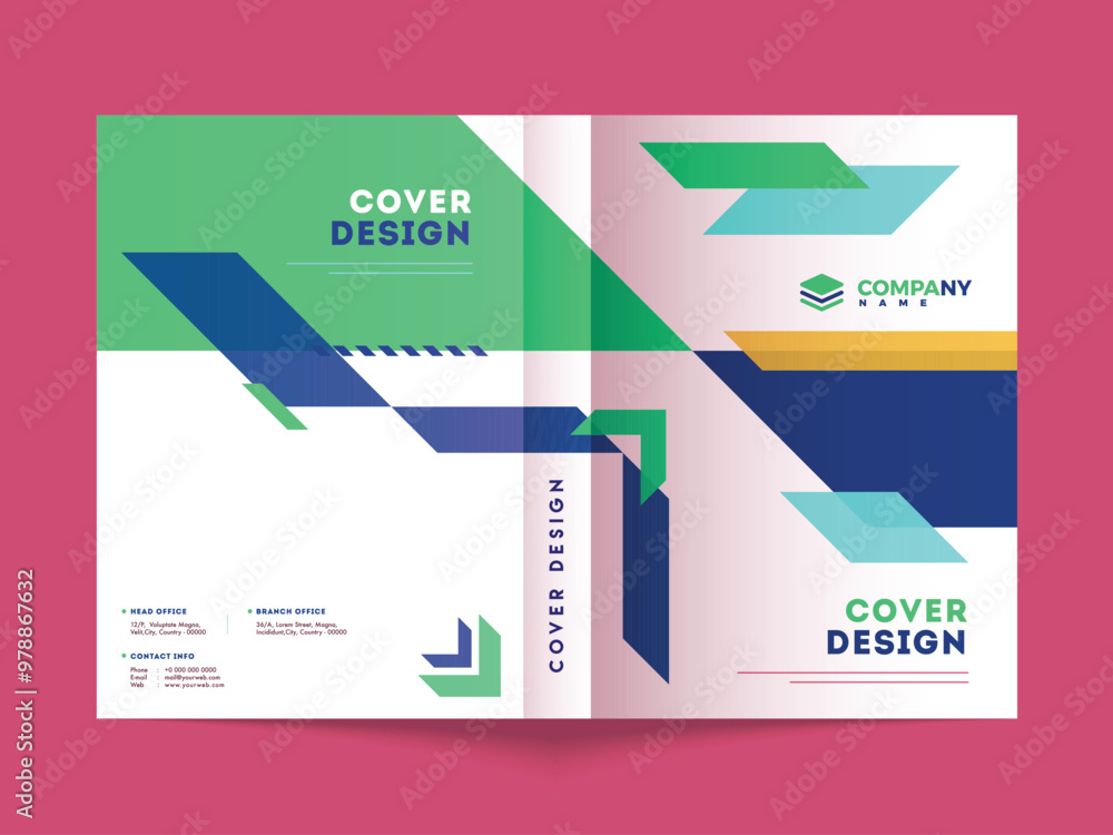 Promotional business cover template layout for corporate sector. Stock ...