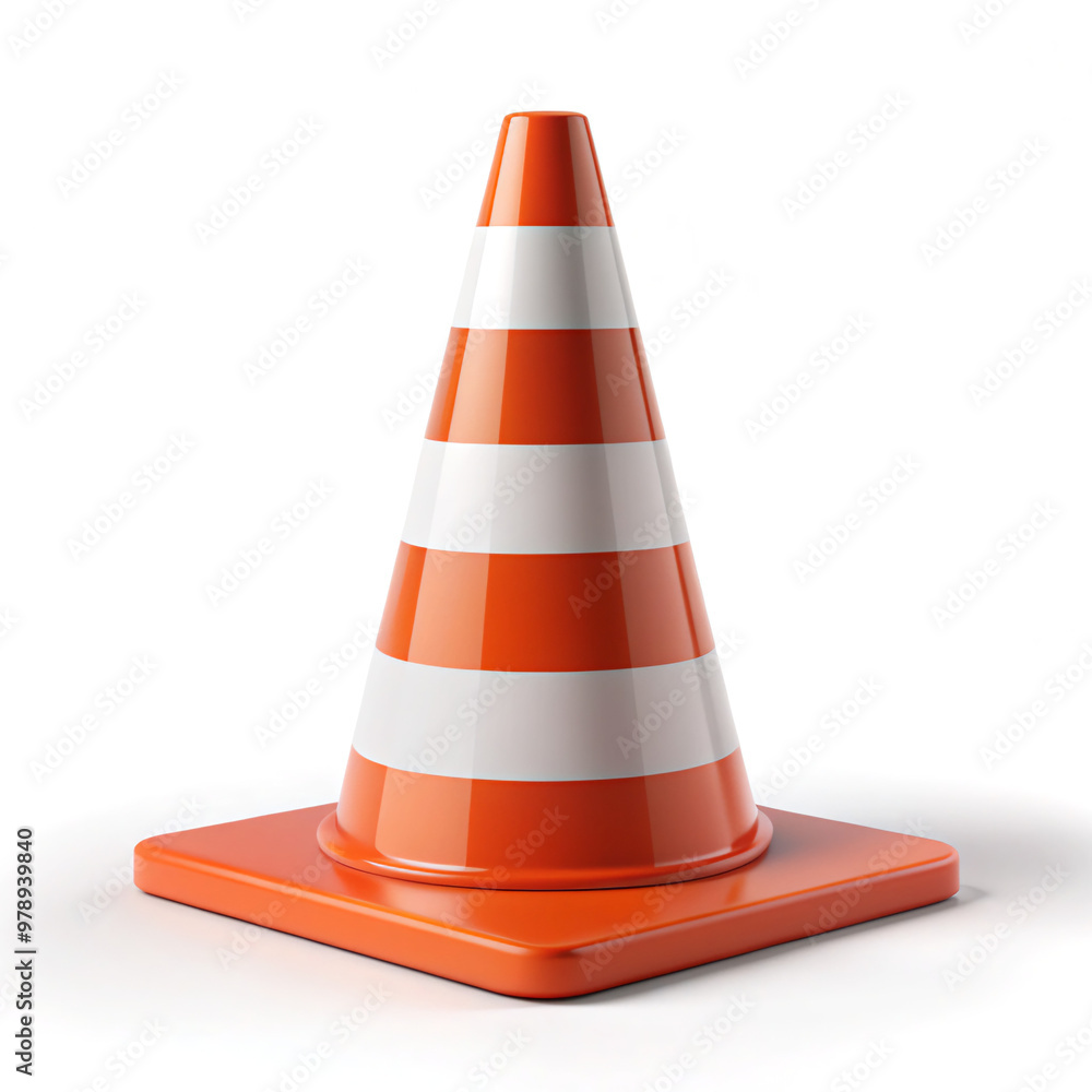 traffic cone isolated on whitecone, traffic, road, sign, construction ...