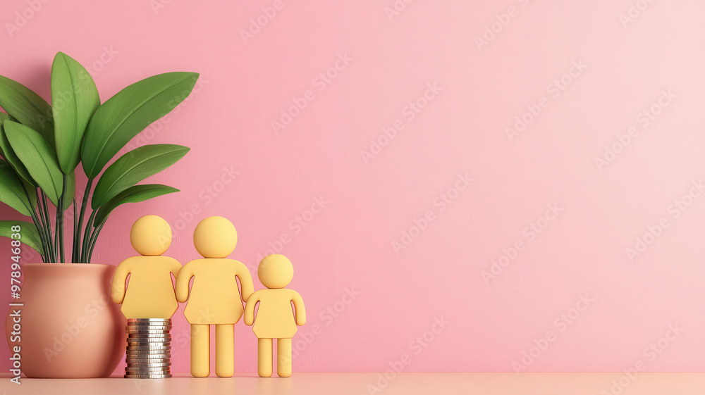 Family savings tracker board, with different family members savings ...