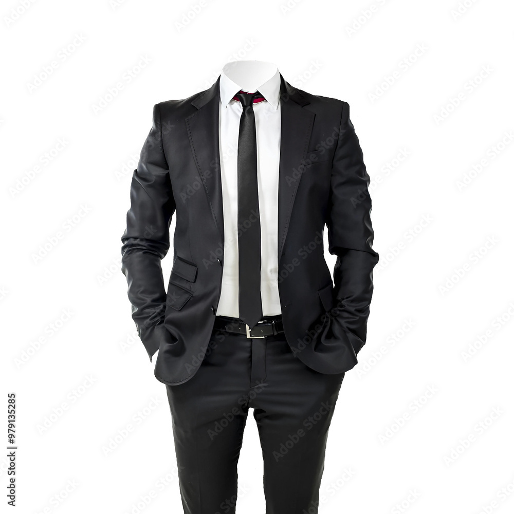 Men in formal suits with shirts and ties on isolated background formal ...