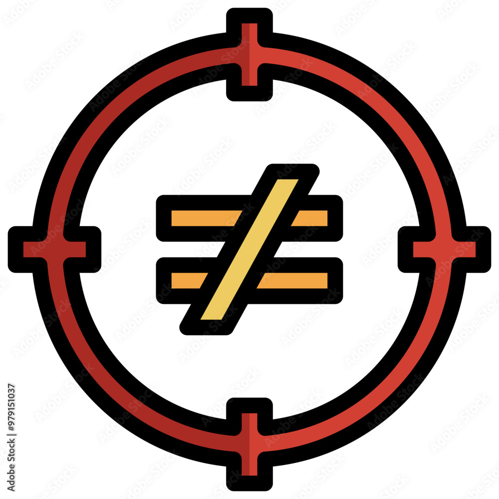 not equal,shapes and symbols,mathematics symbols,maths,sign.svg Stock ...