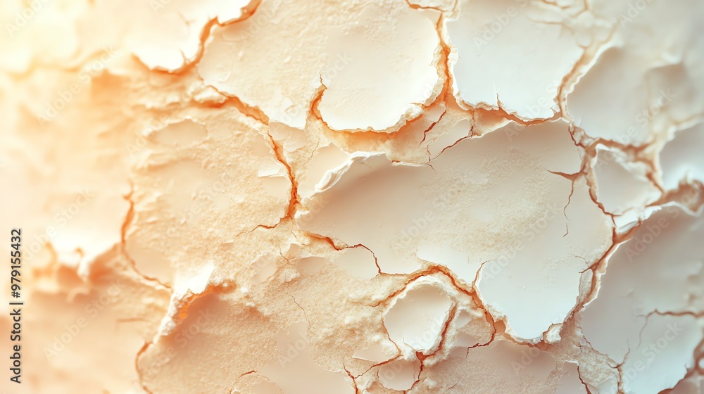 Psoriasis on dry, flaky skin in a detailed closeup, medical and ...