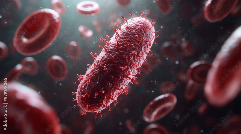 Cellular Biology Under a Microscope: Bacteria Cell Dividing, Intricate ...