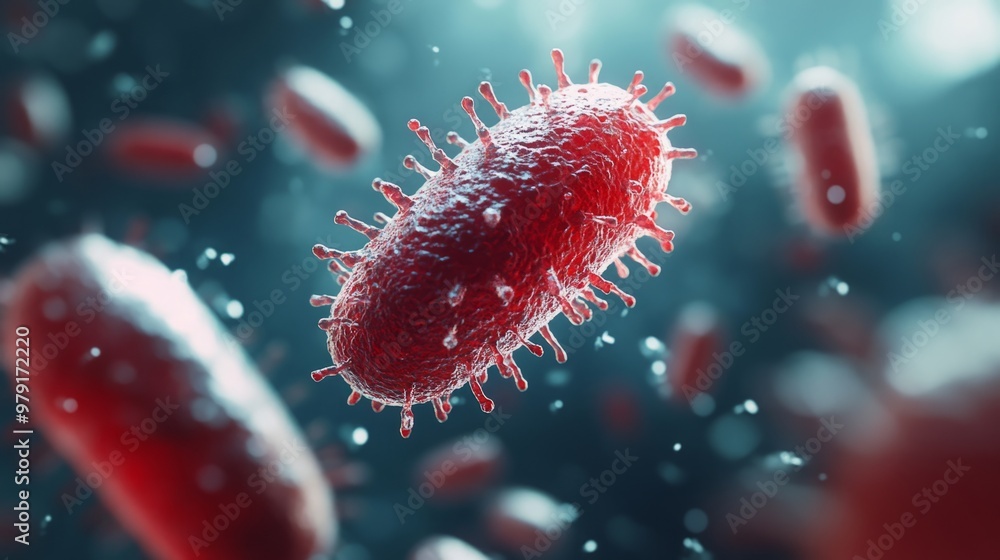 Cellular Biology Under a Microscope: Bacteria Cell Dividing, Intricate ...