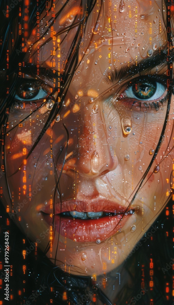 Explore the digital future with an ultra-sharp photo of a cybernetic ...
