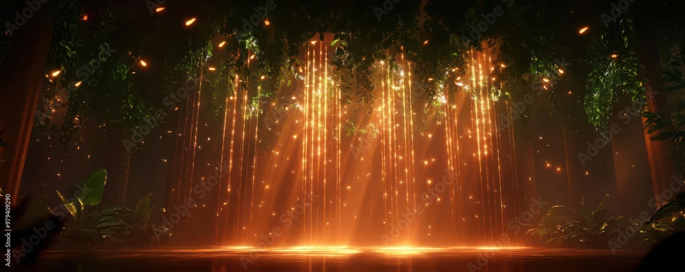 People collaborating with giant, sentient plants to create a living ...