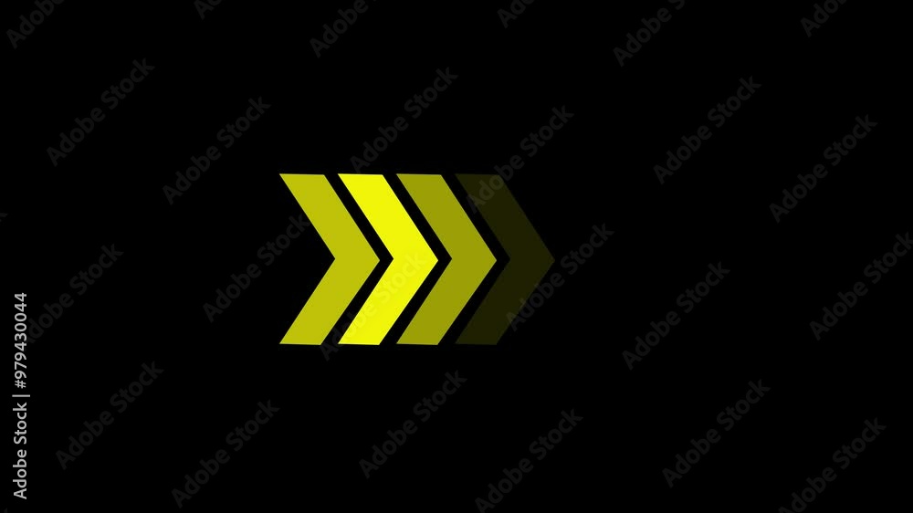 Animated arrows for the overlay video layer. Blinking arrow navigation ...