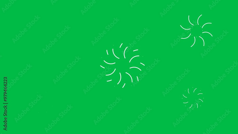 Circle bursting Highlight Motion graphics with a green screen ...