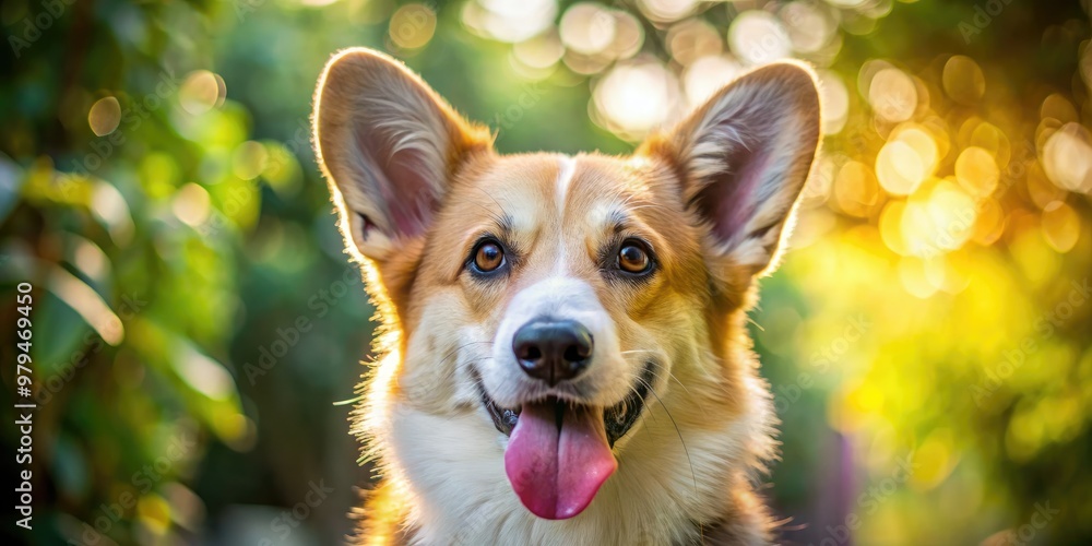 corgi happy silly tongue out goofy ears flappy sloppy wet kisses soft ...