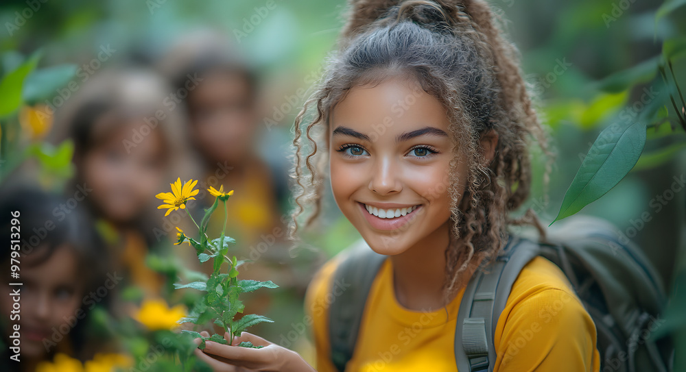 “A Woman Teacher is Teaching Children About Plants in the Classroom ...
