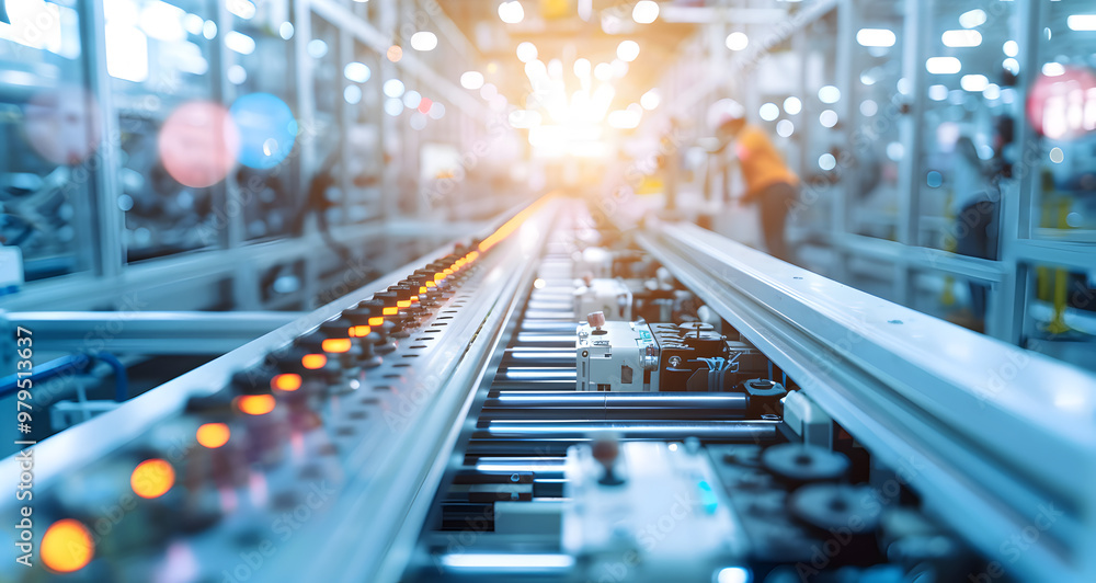 Streamlined Production Inside a Factory Where Metal and Machinery Dance ...