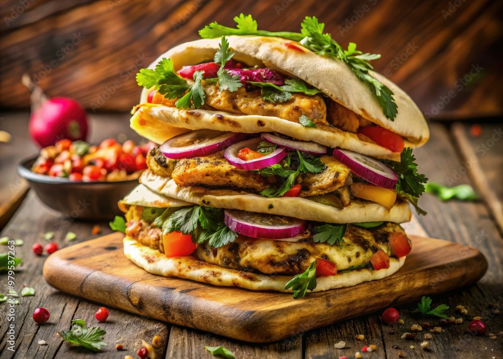 stunning street food scene captures authentic flavors of stacked ...
