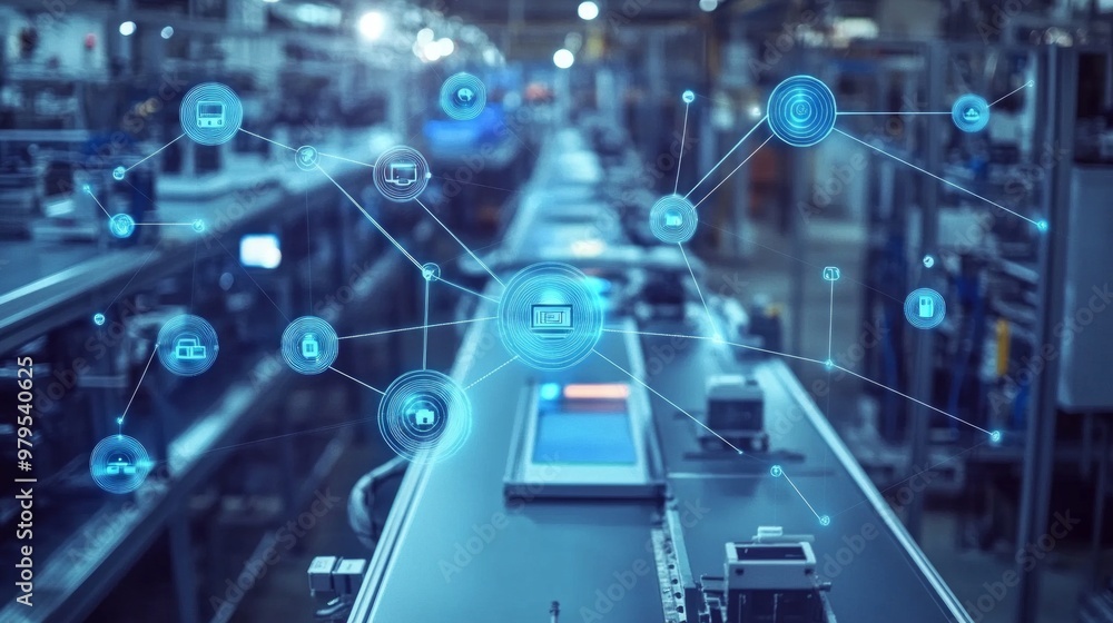 Smart Factory IoT Integration, showcasing advanced technology in a ...