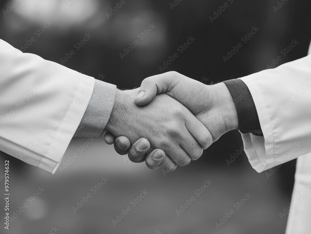 Professional Handshake between Medical Professionals Stock Photo ...