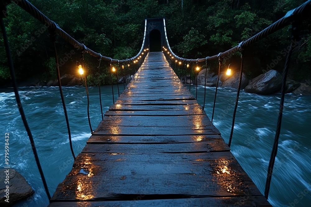Photo & Art Print A cursed bridge, where anyone who crosses at midnight ...