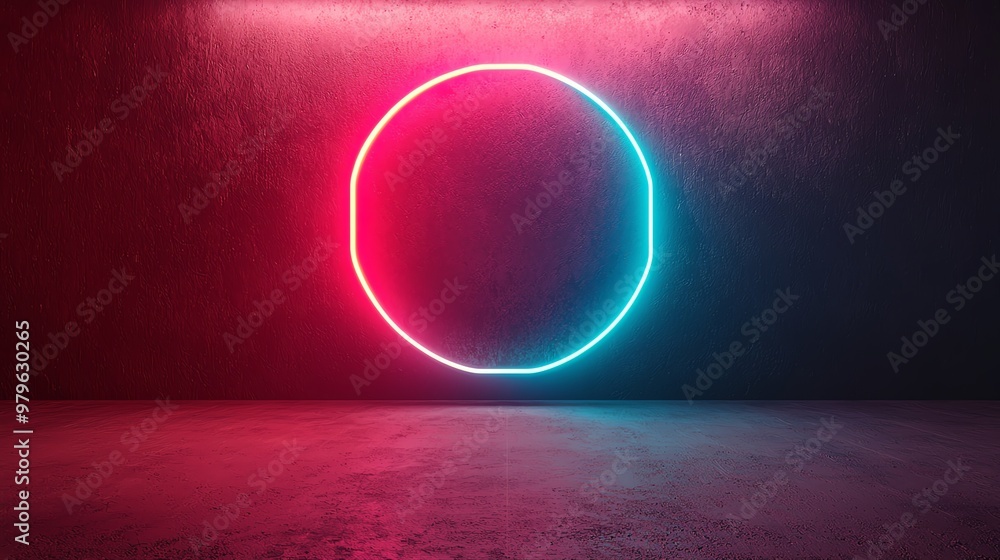 Neon baseball diamond, glowing bases and electric field, cyberpunk ...