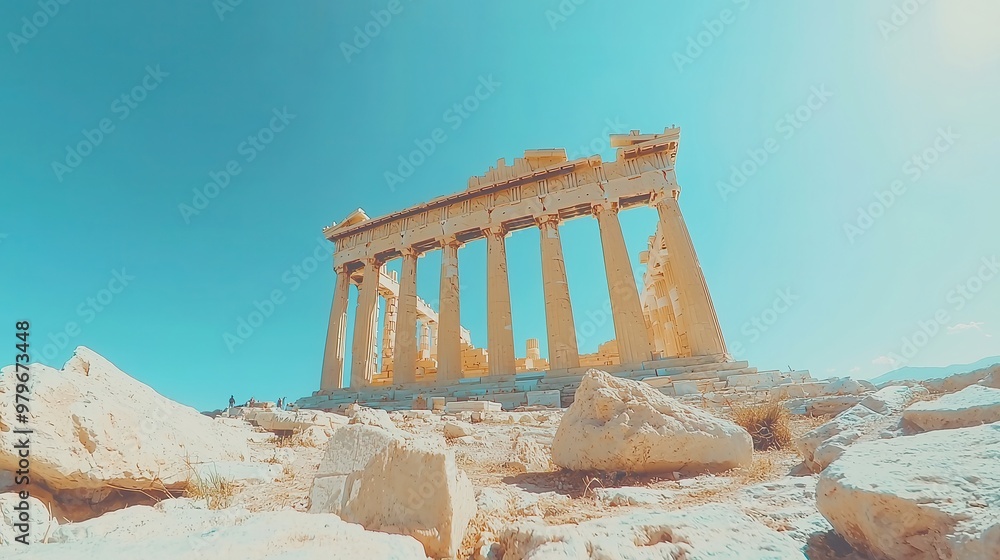Parthenon Majestic Structure, ancient Greek architecture, iconic ...