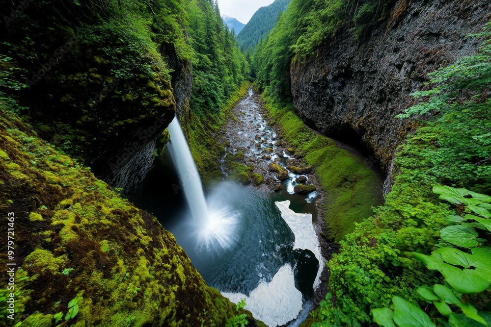 Olympic National Park's Enchanted Valley, where waterfalls cascade from ...
