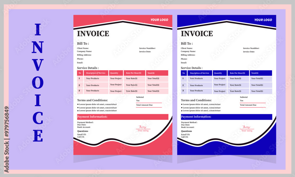 Business invoice form template. Invoicing quotes, Invoice desi money ...