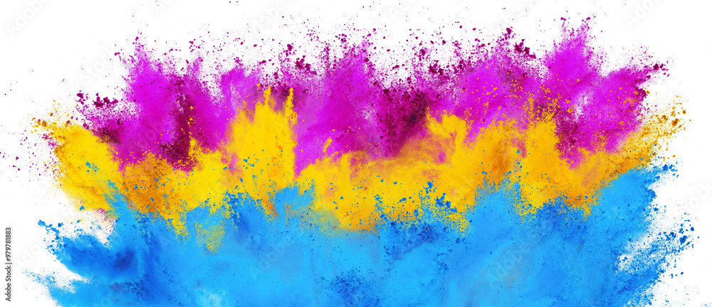 colorful pansexuality pride or lgbt flag with pink yellow blue color ...