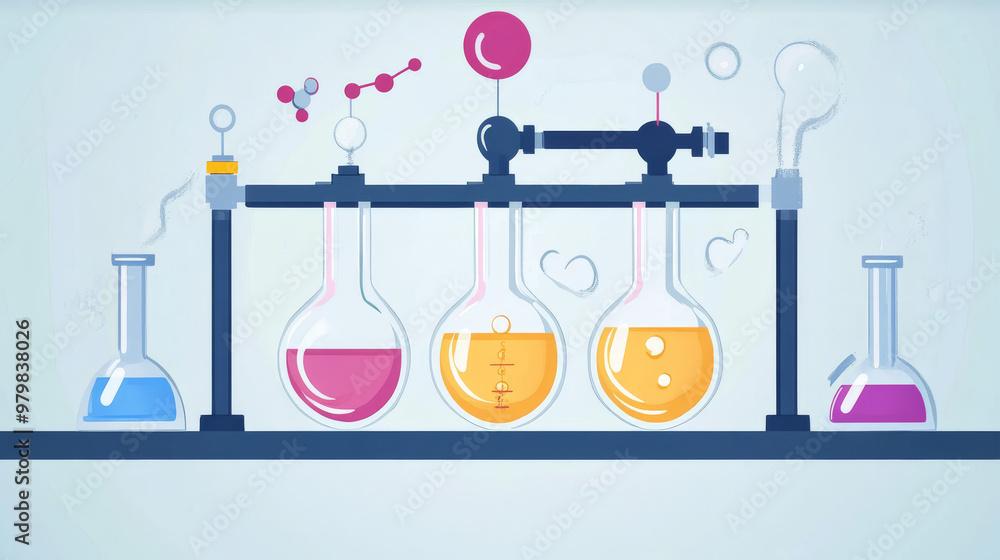 Filtration process diagram: solid-liquid mixture separation. Chemistry ...