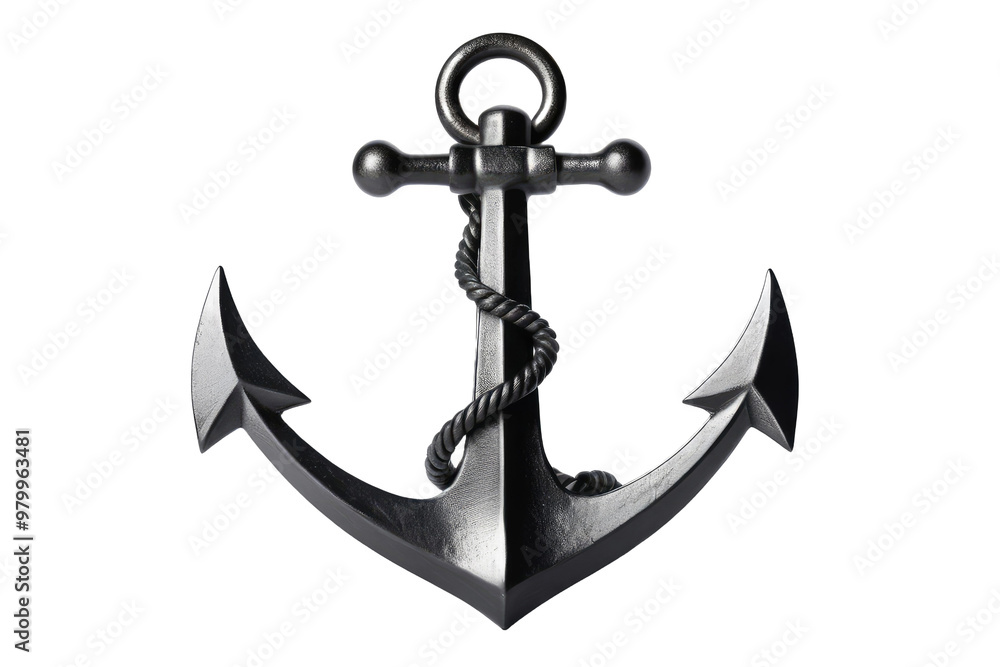Anchor, isolated against a pristine white backdrop, showcasing its ...