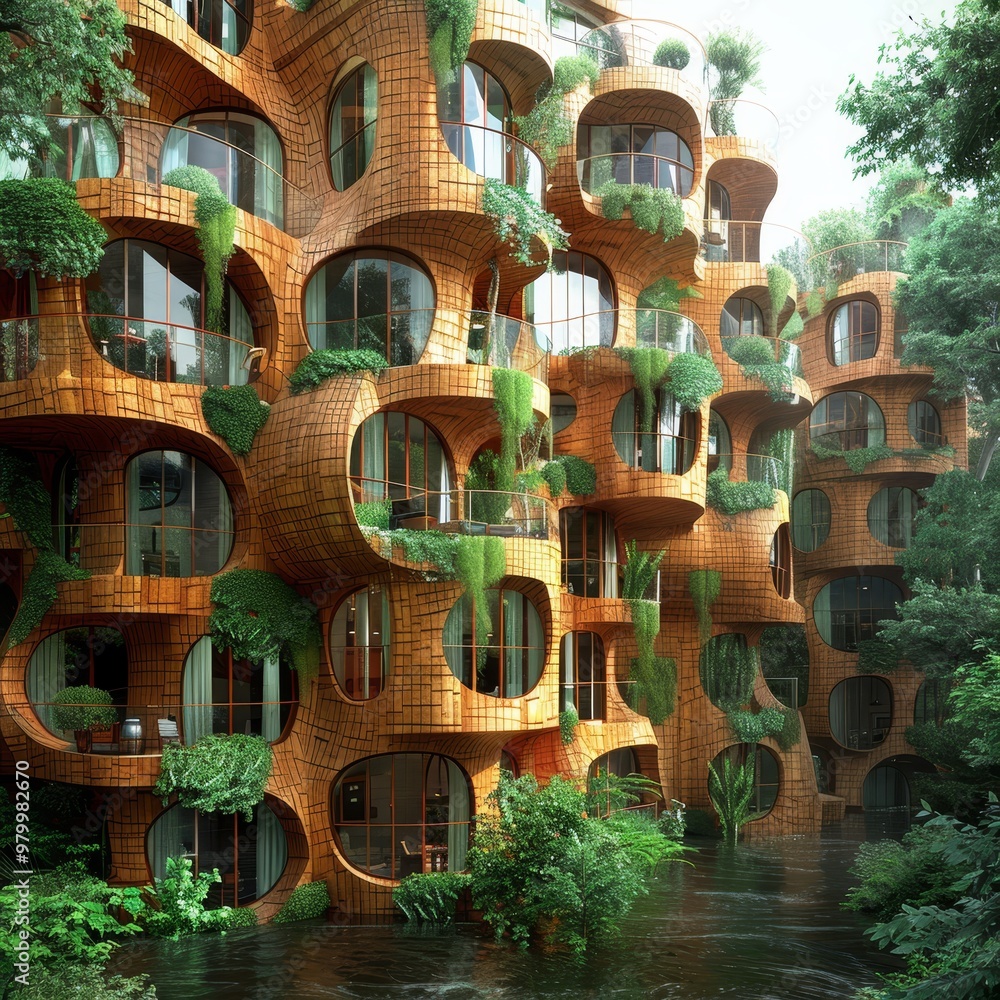 Parametric architecture of an organic resort emulating nature s ...