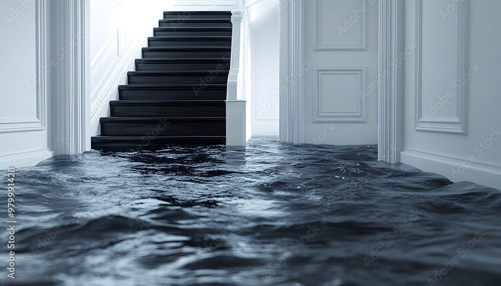 “3D Animation of an Interior Scene with Water Rising from the Floor ...