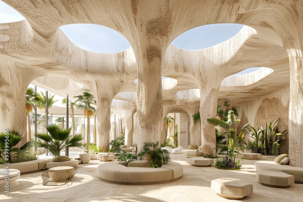 Nature inspired organic resort architecture embracing parametric design ...