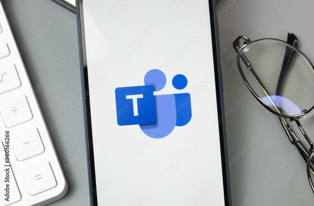 New York, USA - 30 August 2024: Microsoft Teams Logo on Phone Screen ...