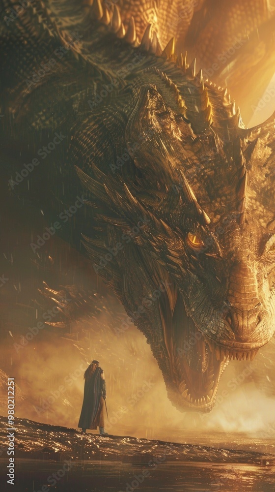 Ancient Greek mythology, Ladon, a giant multi-headed dragon within a ...