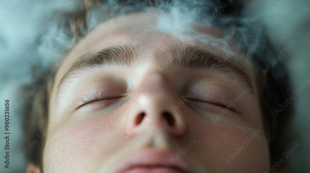 Dreamlike state and awakening concepts for surreal art print or poster ...