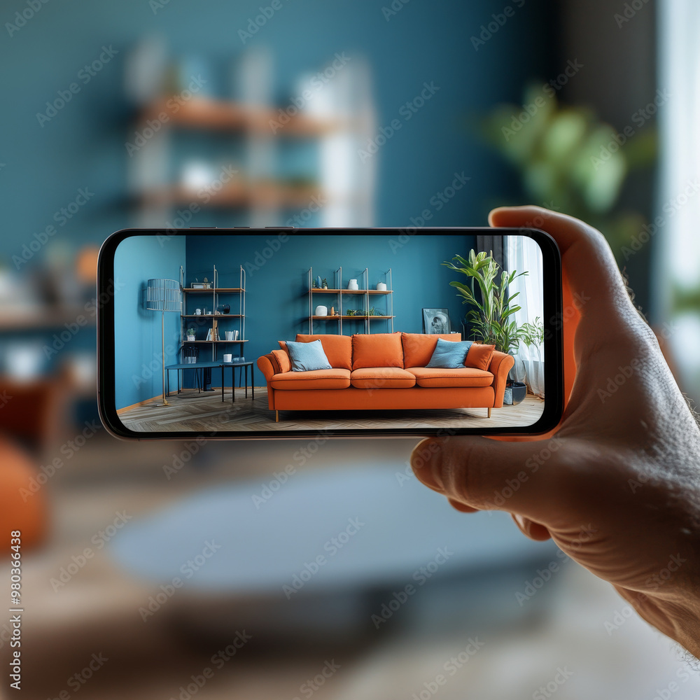 Augmented reality smartphone app allowing users to place virtual ...