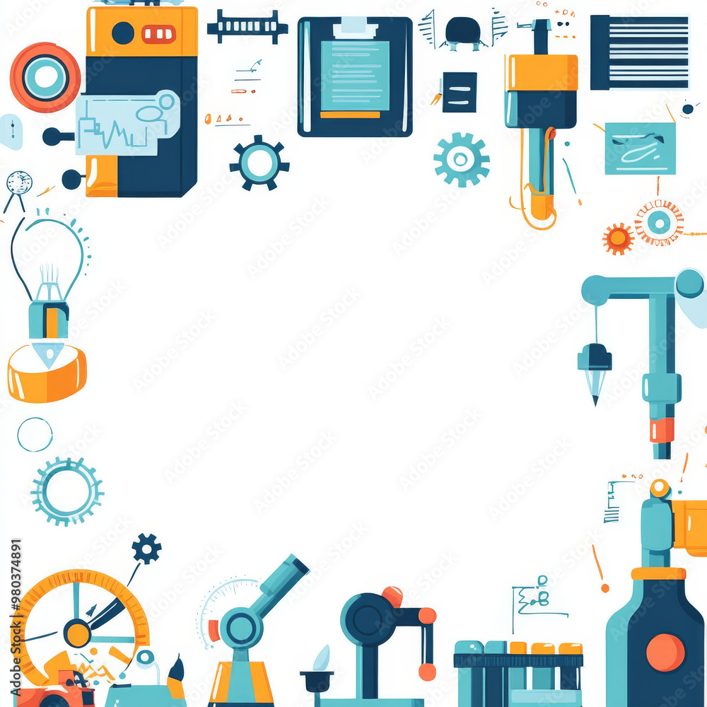 Frame or border design for youth tech education: includes STEM career ...