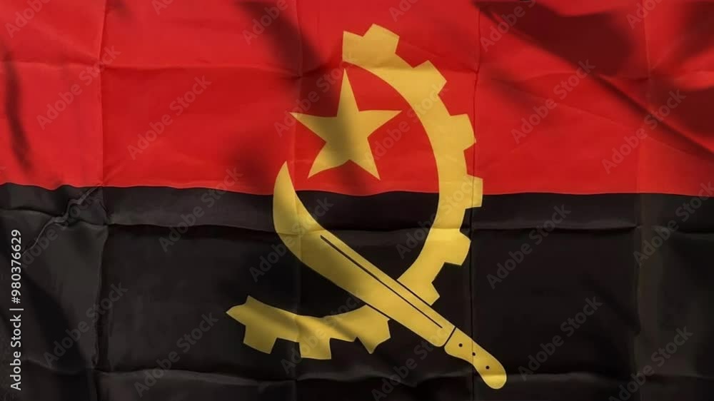 Beautiful Angola Flag Video, National flag of Angola, Angola Flag Video ...