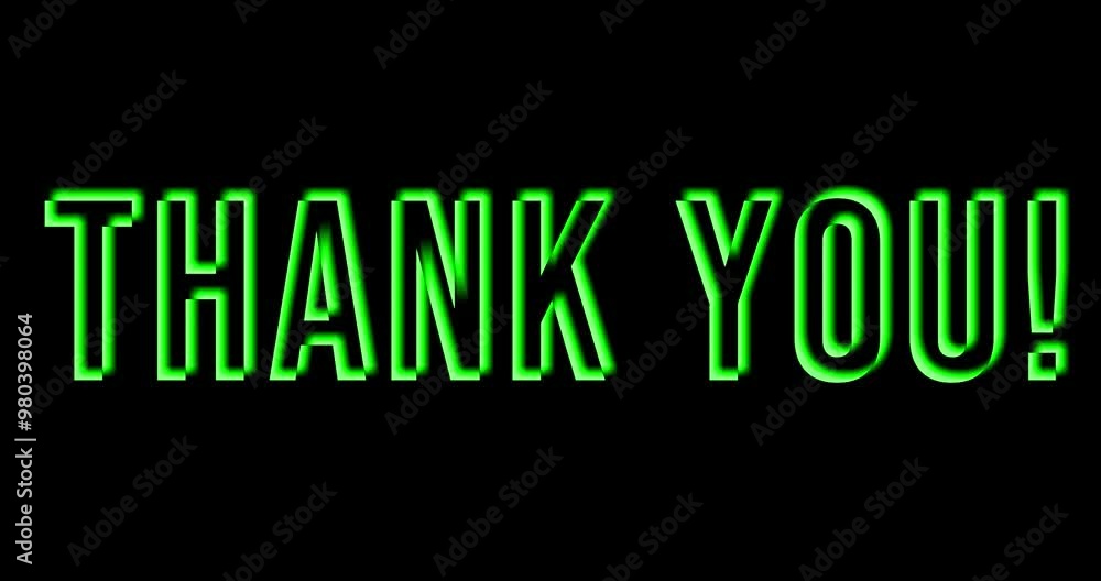 Motion Animation Thank you for donating text asking for charity. Simple ...