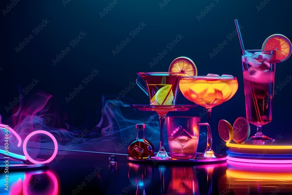 Whimsical Neon Hued Cocktails and Levitating Futuristic Drink Concepts ...