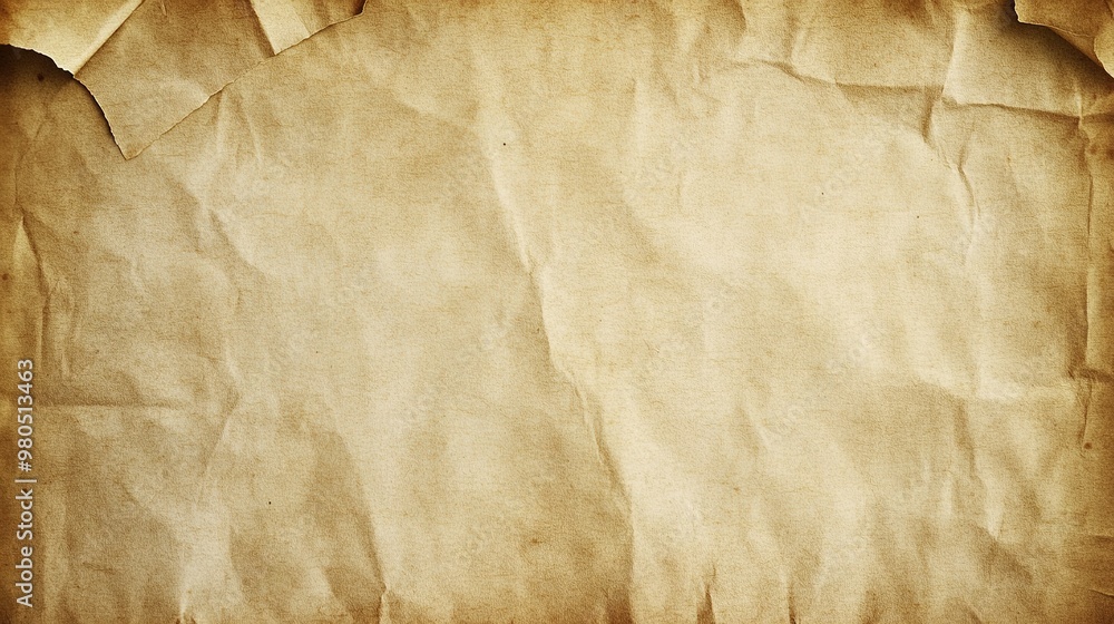 A vintage parchment-style paper with an antique effect, featuring ...