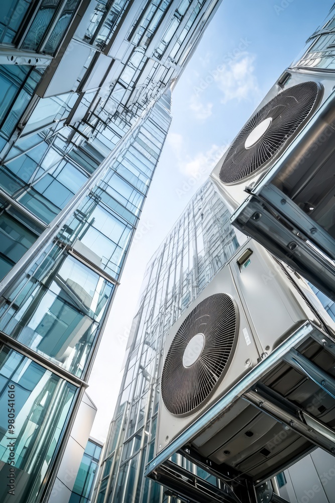 An HVAC System With Variable Refrigerant Flow (VRF) Technology Operates ...