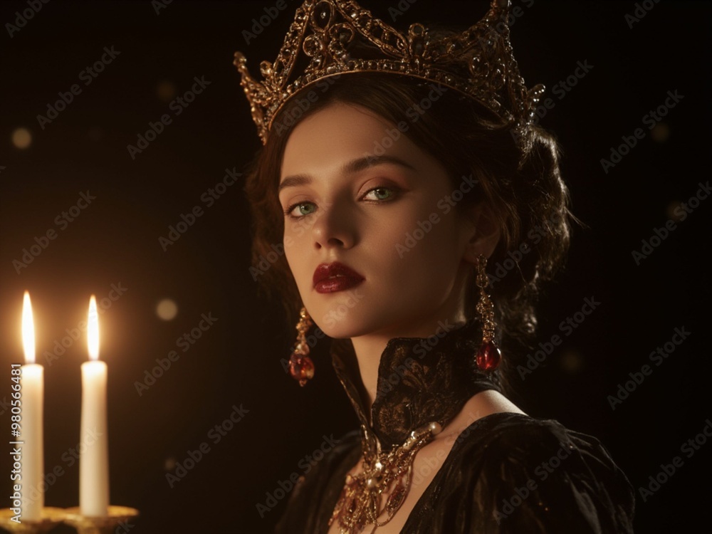 elegant queen of love, dark fantasy, beautiful face, insanely detailed ...