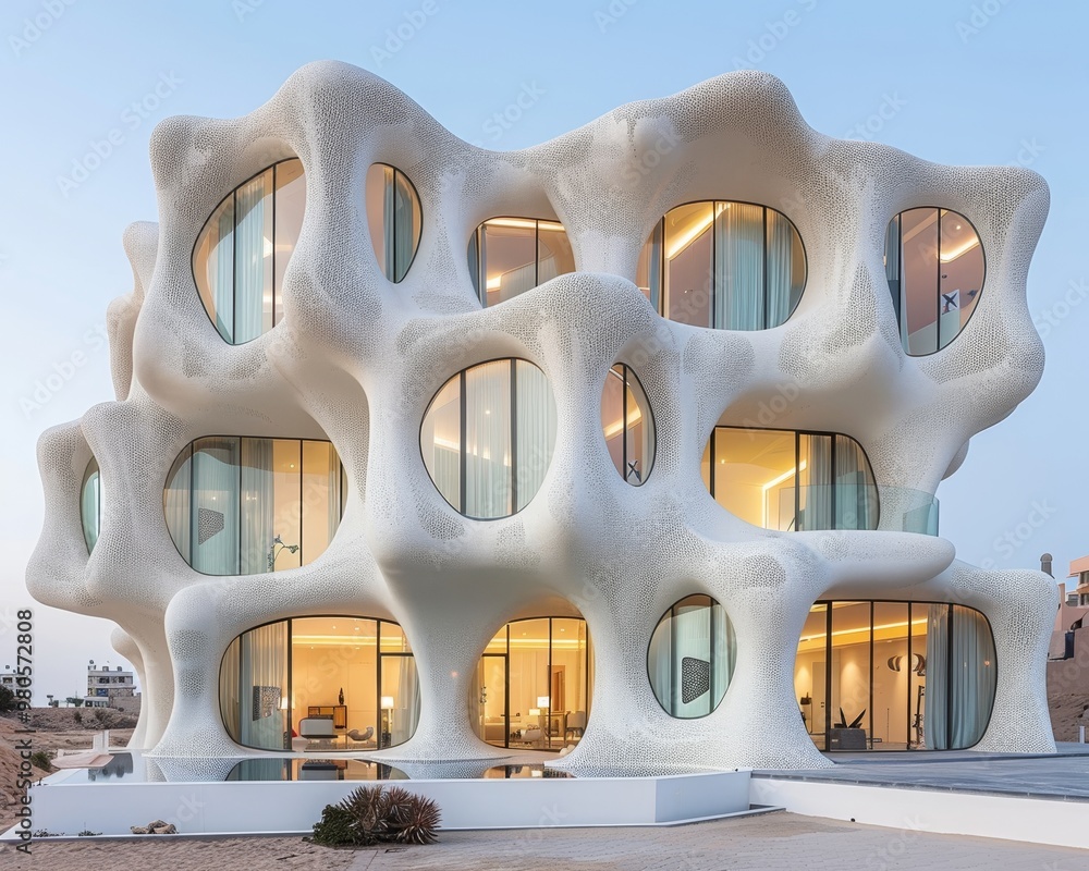 Parametric architecture of an organic resort reflecting nature s ...