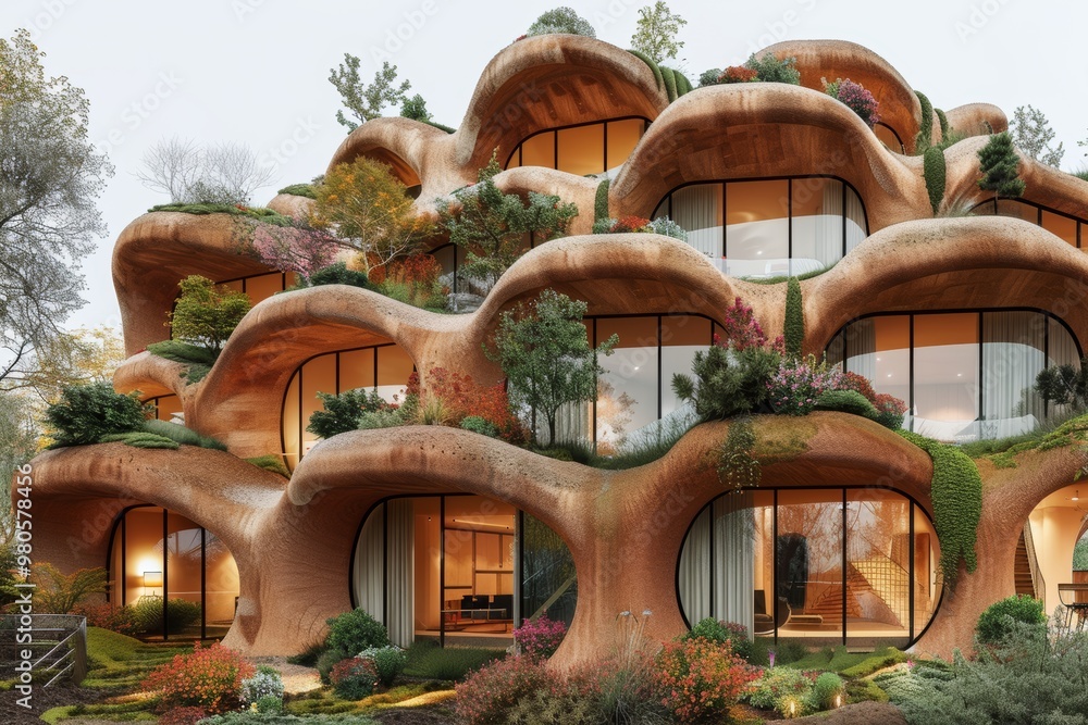 Nature inspired organic resort architecture featuring parametric design ...