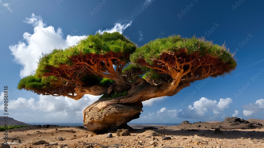 surreal socotra island, yemen, dragon blood trees, alien landscape the ...