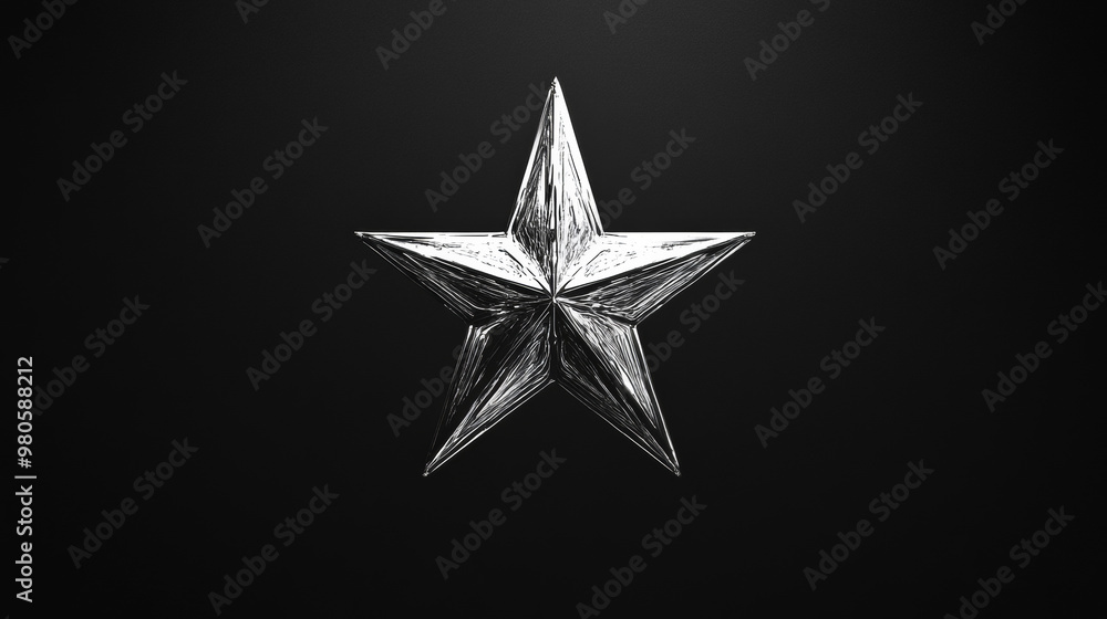 This is a simple drawing of a star, made using computer graphics. It's ...