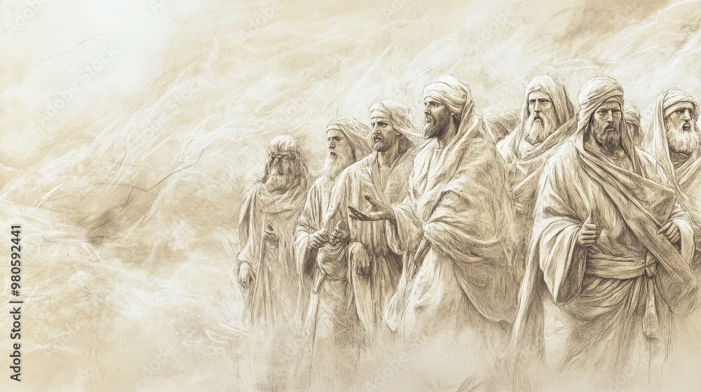 Biblical illustration of hope with the prophet Jeremiah’s words ...