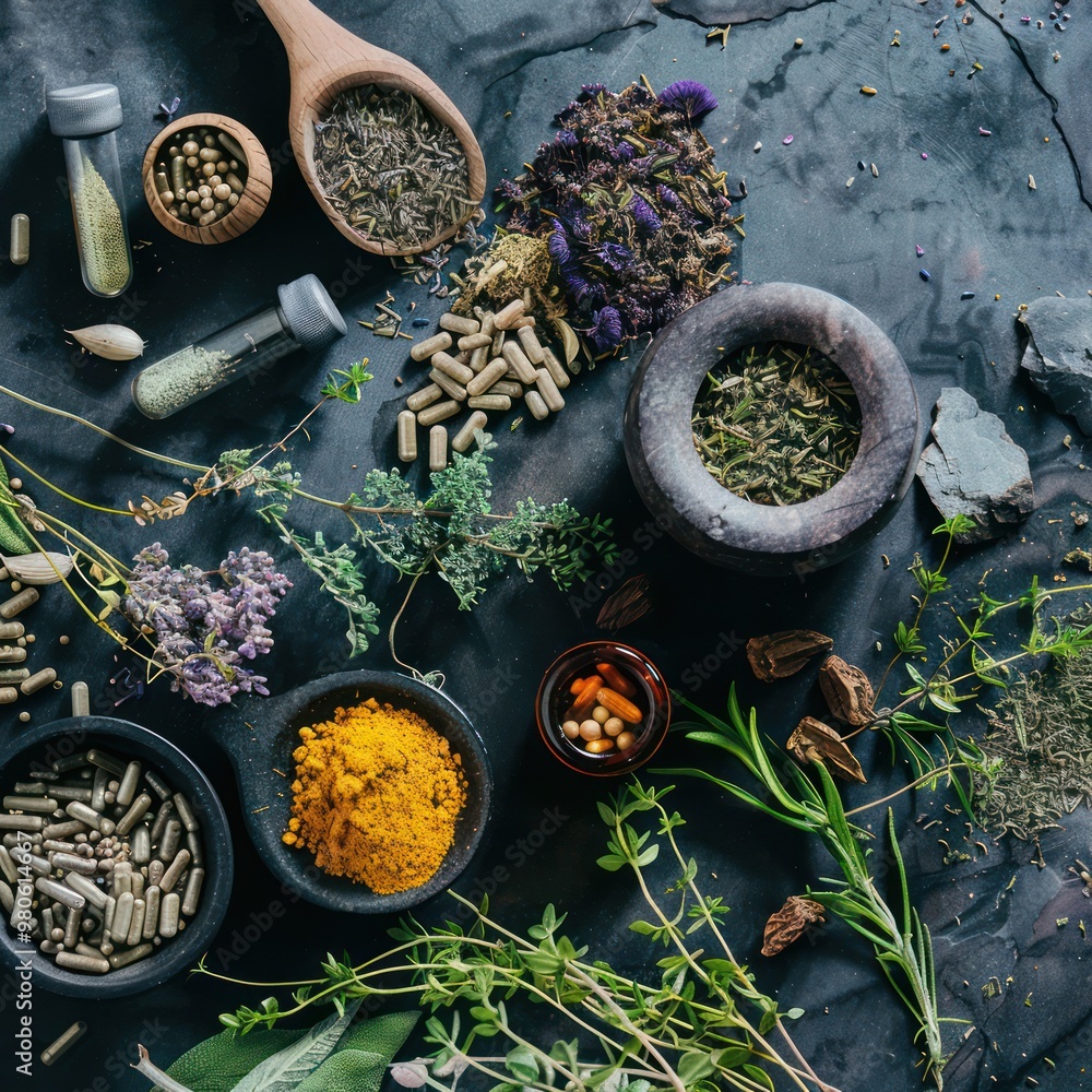 about life that positions our herbal product By Generated AI Stock ...