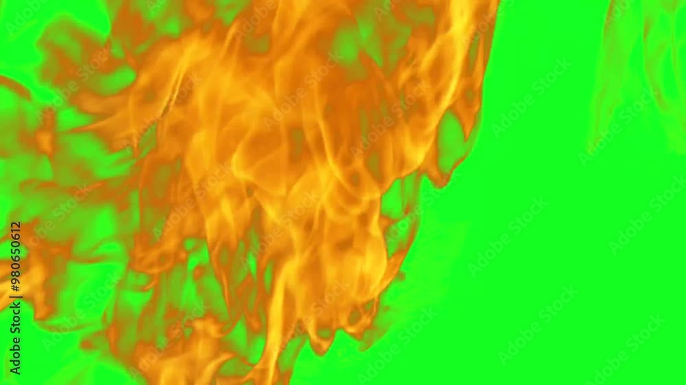 Fire flames that start to burn and covers the surface with fire. Good ...